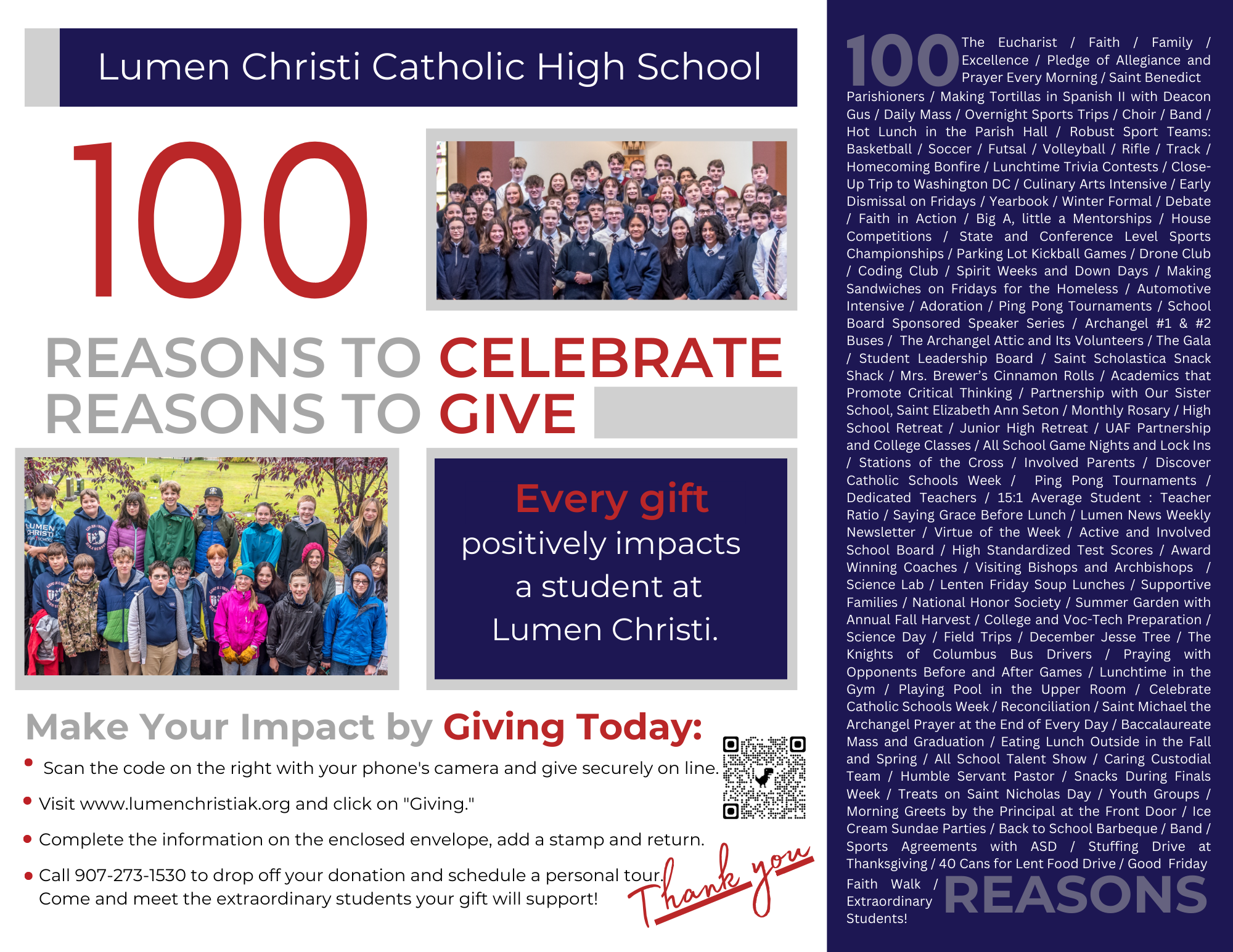 LUMENary Annual Fund Drive - Lumen Christi High School